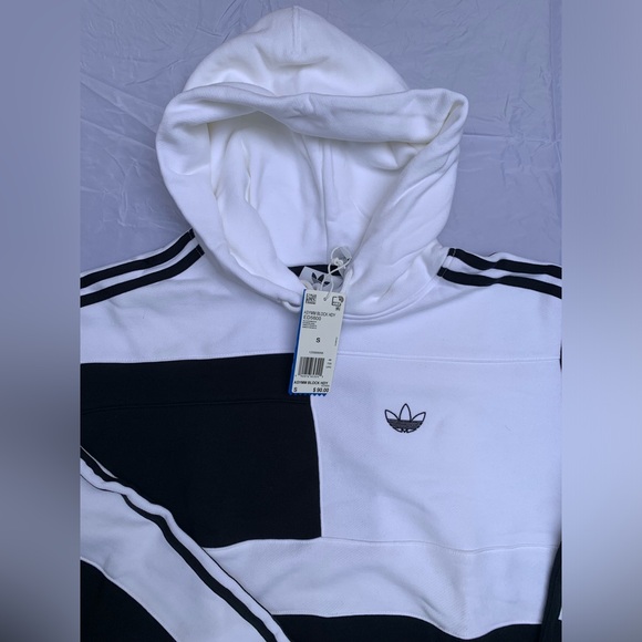adidas | Sweaters | Adidas Asymm Block Hoodie | Poshmark